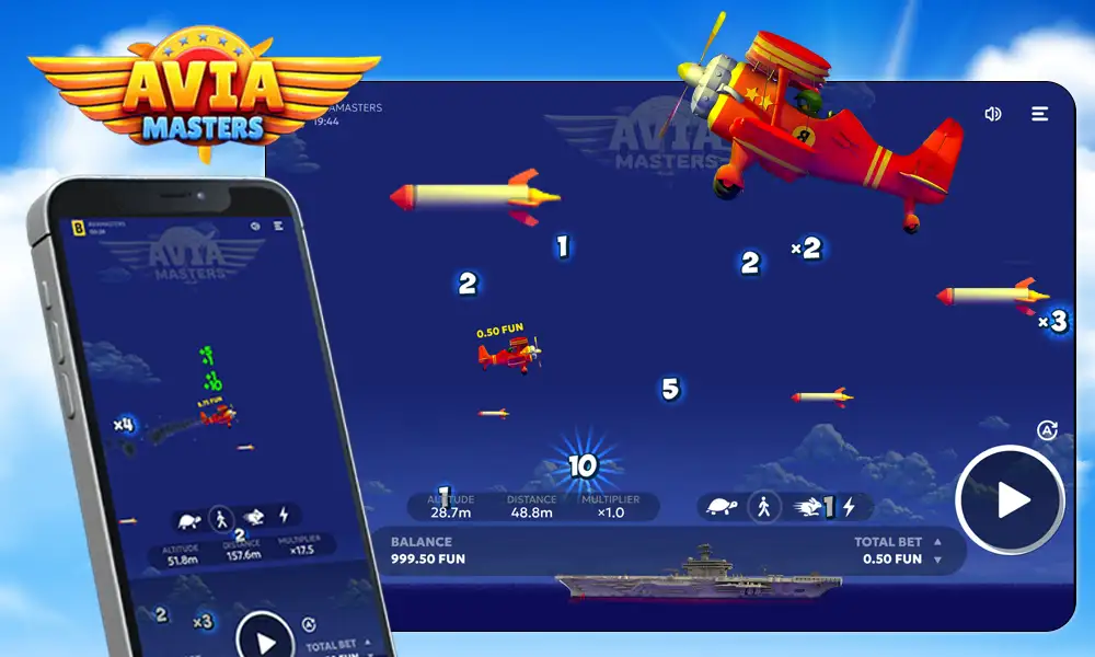 Avia Masters - Crash Game by BGaming with RTP 97%